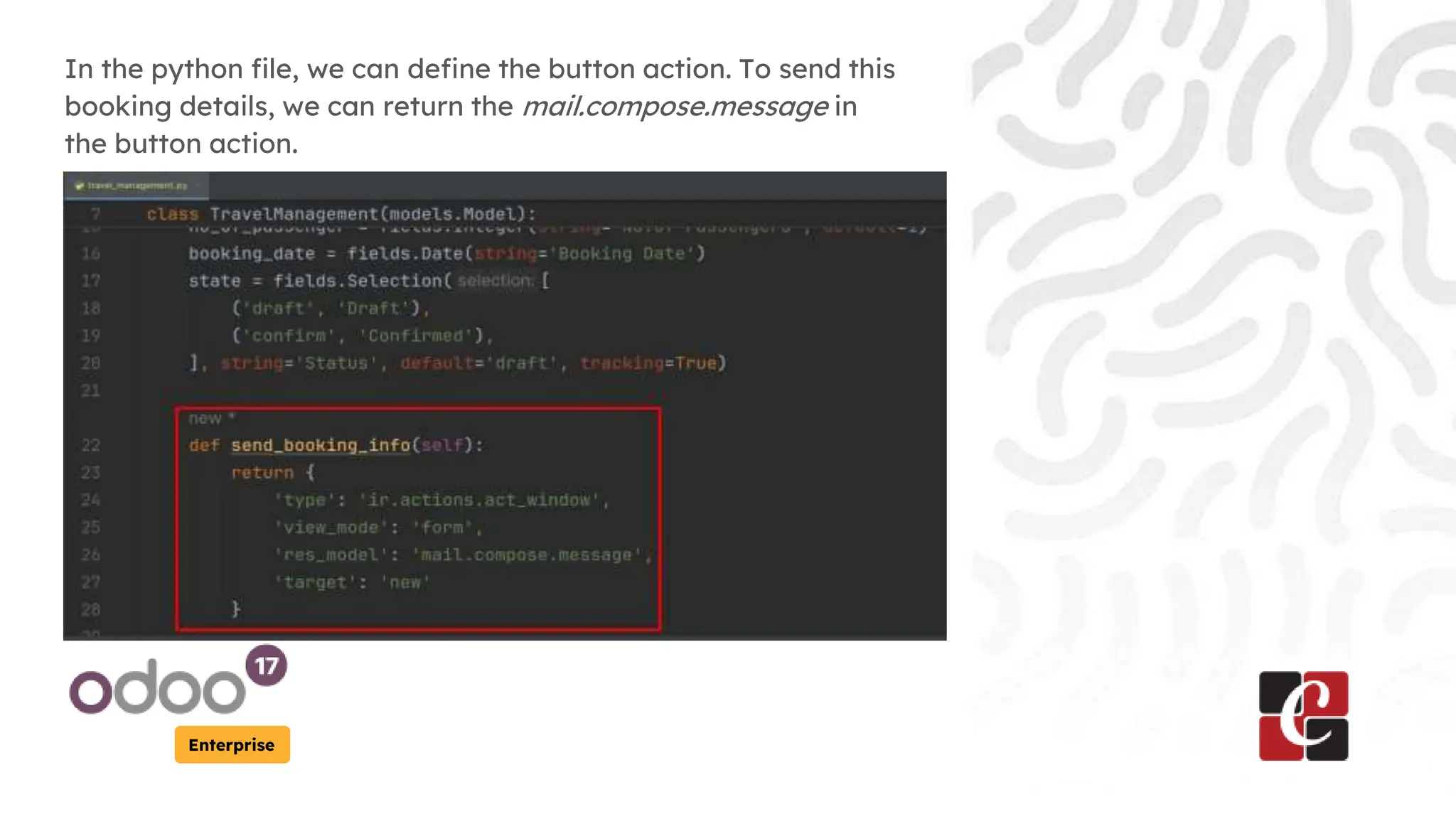 How to add button in list view Odoo 17 - Odoo 17 Slides | PPTX