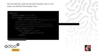How to Add Colour Kanban Records in Odoo 17 Notebook | PPTX
