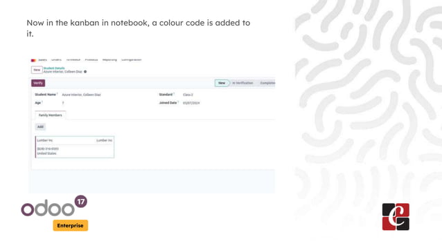 How to Add Colour Kanban Records in Odoo 17 Notebook | PPTX
