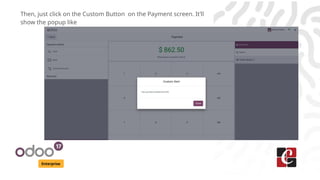 How to Add a Custom Button in Pos Odoo 17 | PPTX | Web Development | Internet