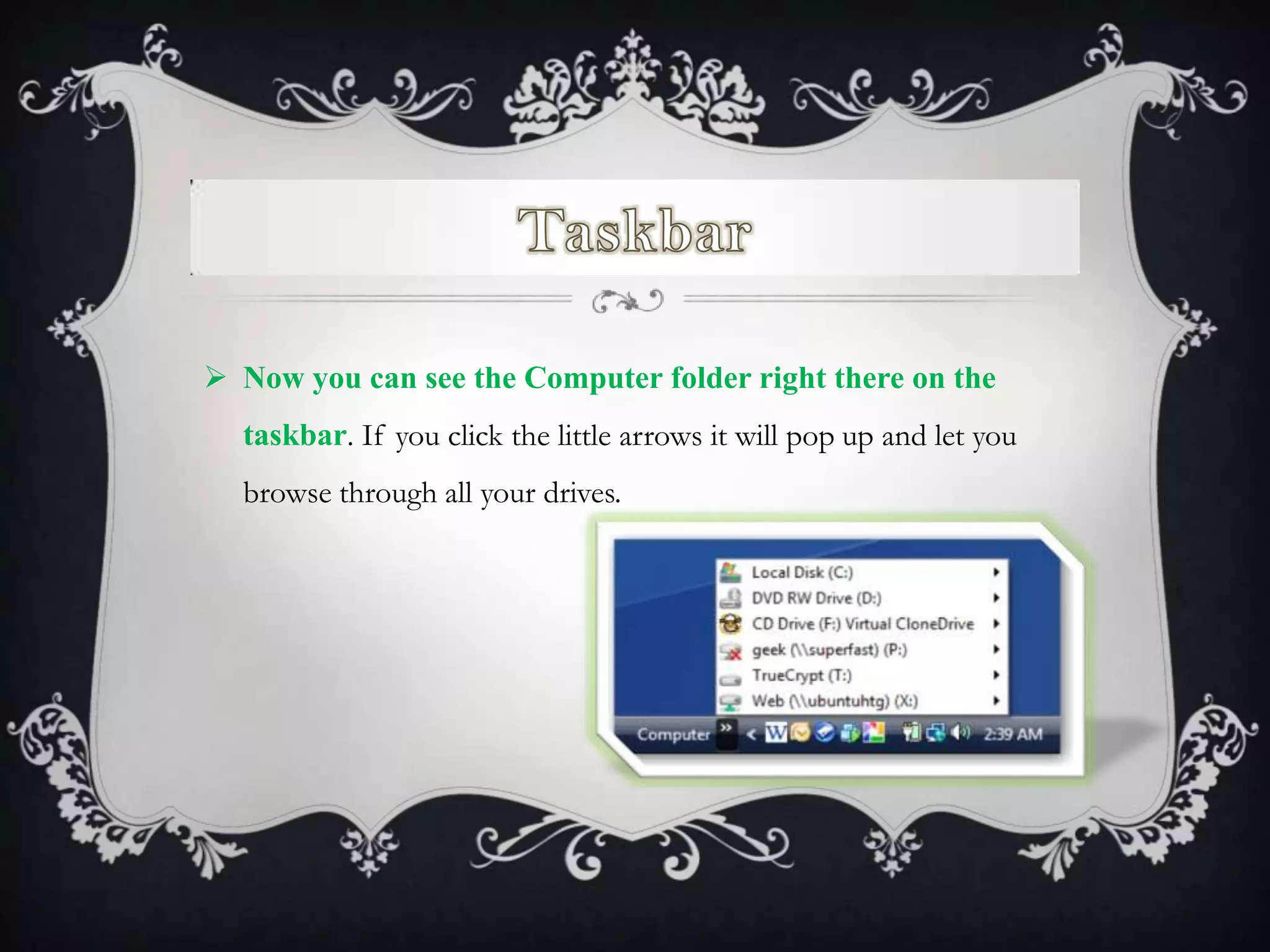 How to add everything to taskbar | PPTX