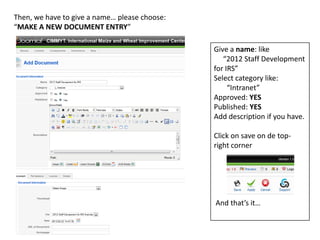 How to add files in docman | PPTX