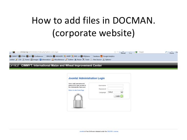 How to add files in docman