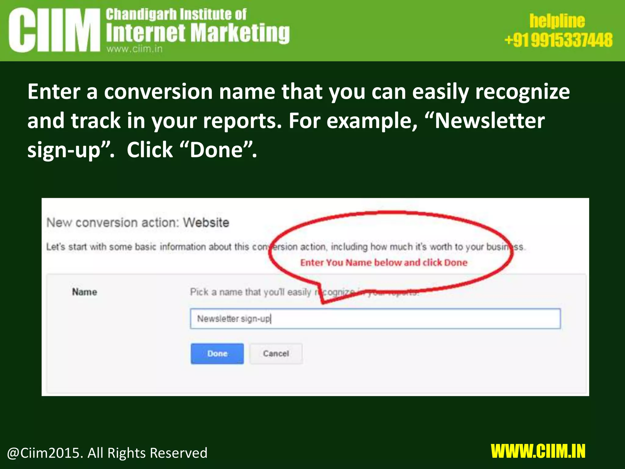 How to add google conversion tracking code | PPT