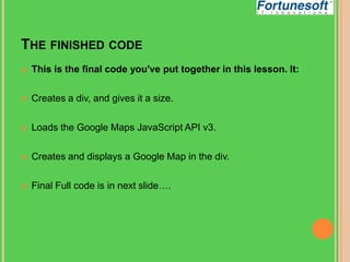 Google Map Code | PPT
