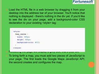 Google Map Code | PPT