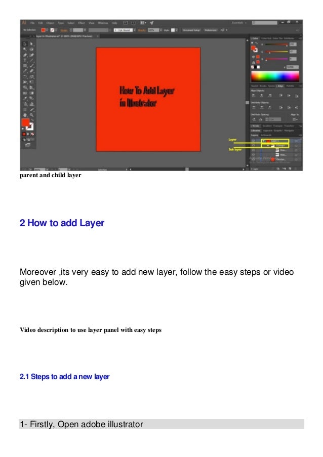 How To Add Layer In Illustrator How To Add Layer In Illustrator