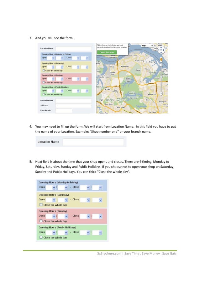 How to add location to brochure and booklet | PDF