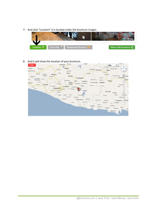How to add location to brochure and booklet | PDF