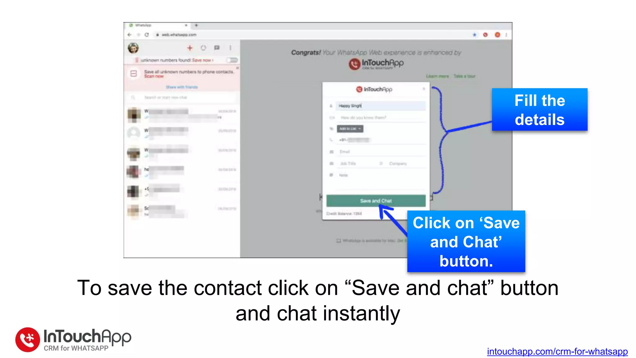 How to add new contact from WhatsApp Web & start chat instantly? | PPTX