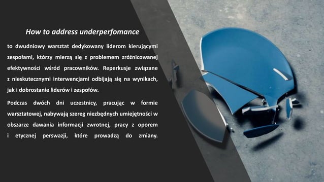 How to address underperformance | PPTX