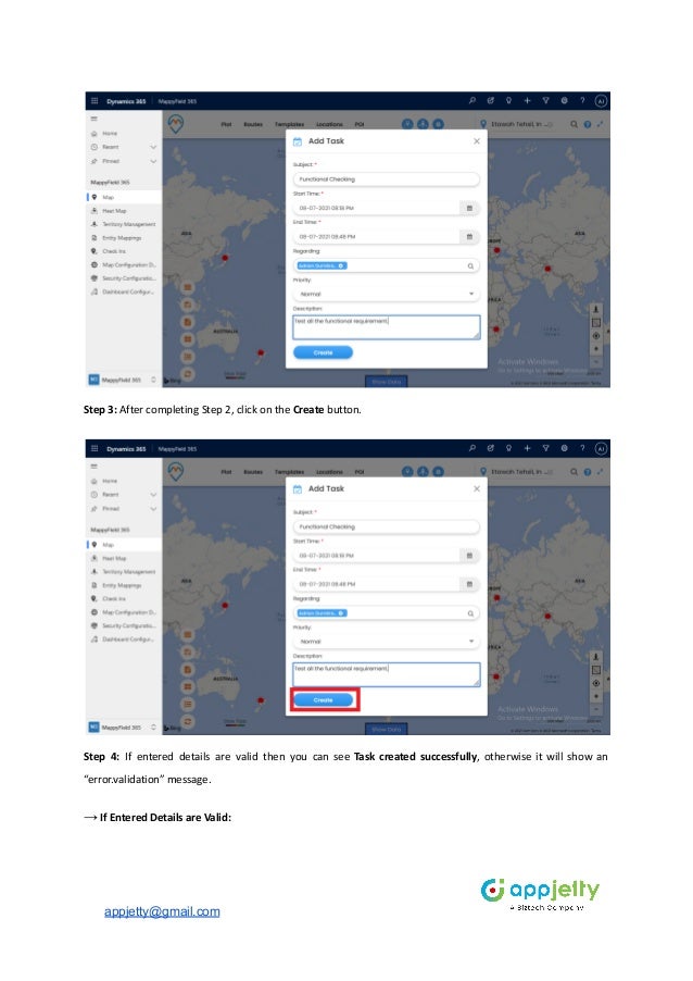 How to add tasks and appointments in mappy field | PDF