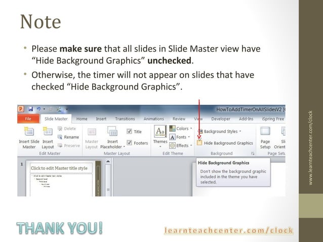 Embed Countdown Timer in All Slides in PowerPoint | PPTX | Computer Software and Applications ...