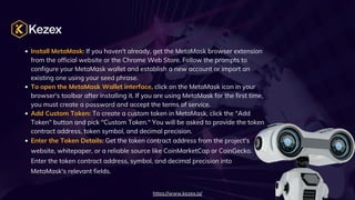 How to Add Tokens to Meta Mask. pdf | PPT