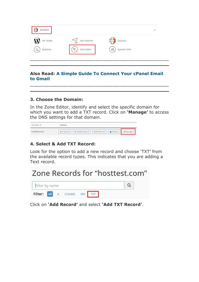How to Add TXT Record to DNS cPanel.pdf