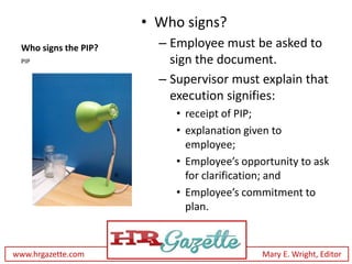 How to Administer a Performance Improvement Plan | PPT