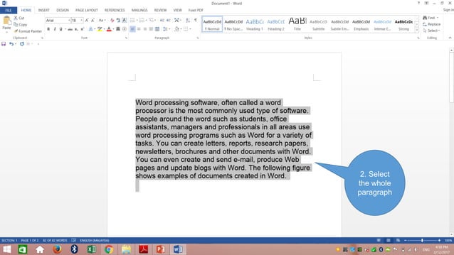 How to align and justify paragraph in word 2010 | PPTX