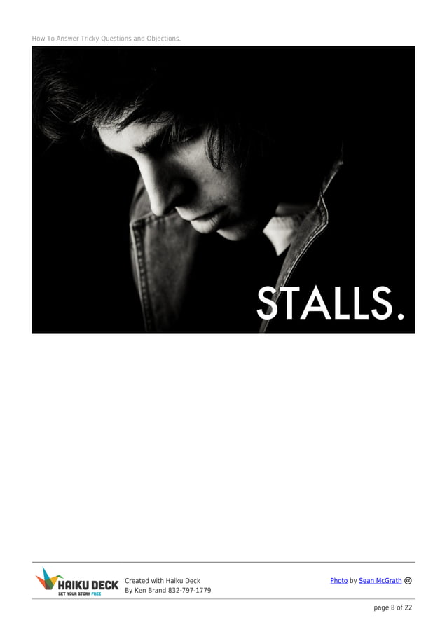 How to all about-them answer tricky client concerns and questions. | PDF