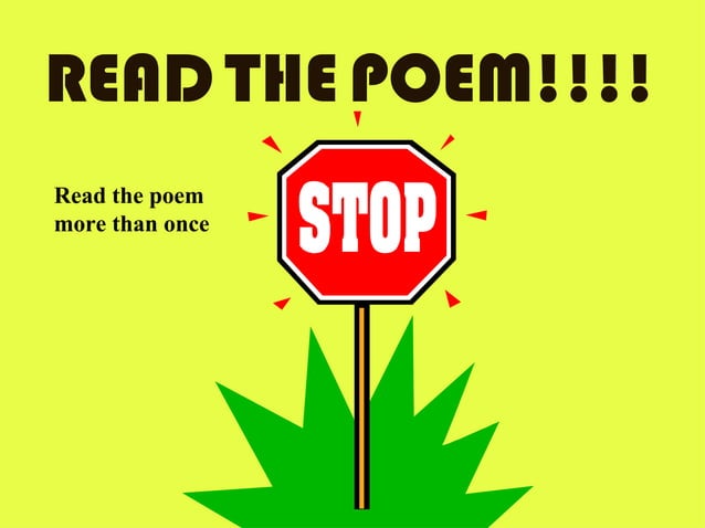How to analyze a poem | PPT | Poetry | Books and Literature