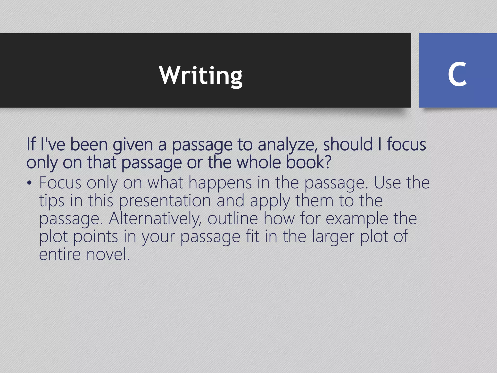 How to analyze fiction | PPTX