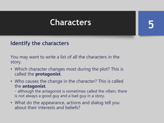 How to analyze fiction | PPTX