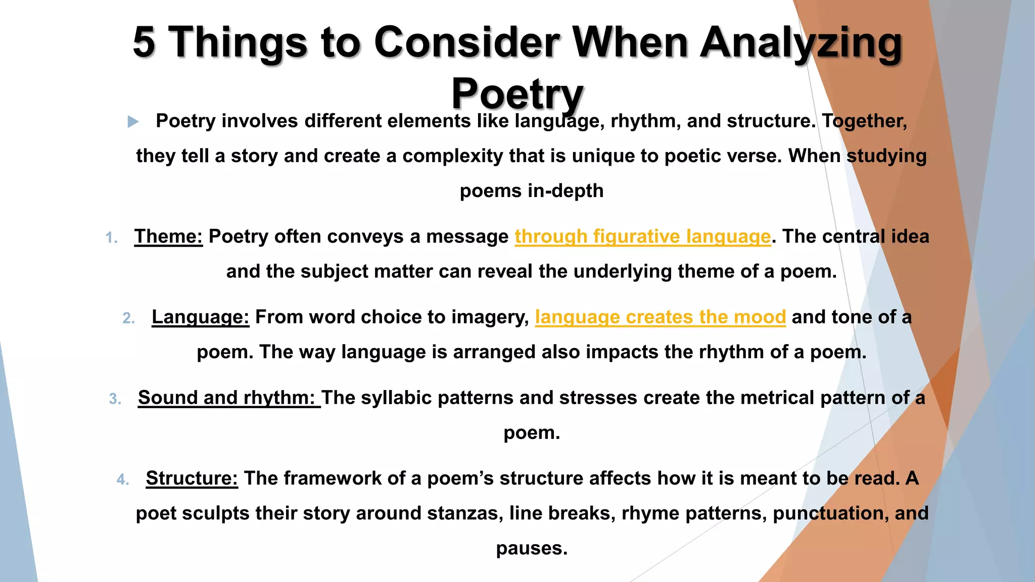How to Analyze Poetry.pptx | Poetry | Books and Literature
