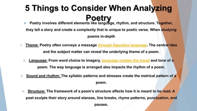 How to Analyze Poetry.pptx | Poetry | Books and Literature