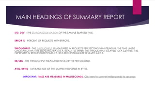 How to Analyze Reports in Jmeter | PPTX