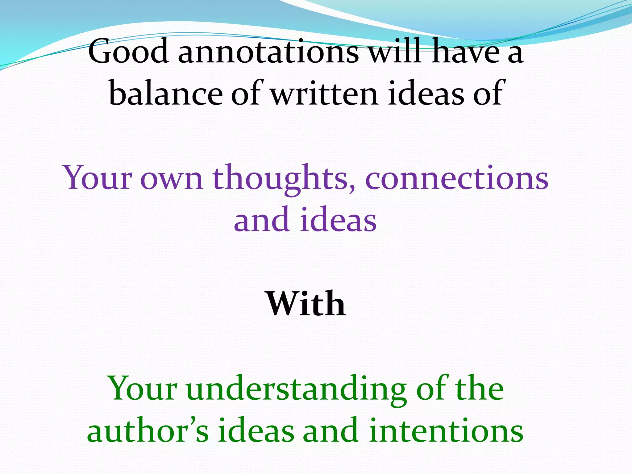 How to annotate non fiction text | PPTX