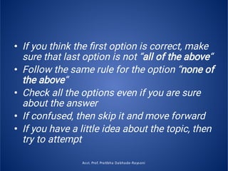 How to answer any multiple choice question | PDF