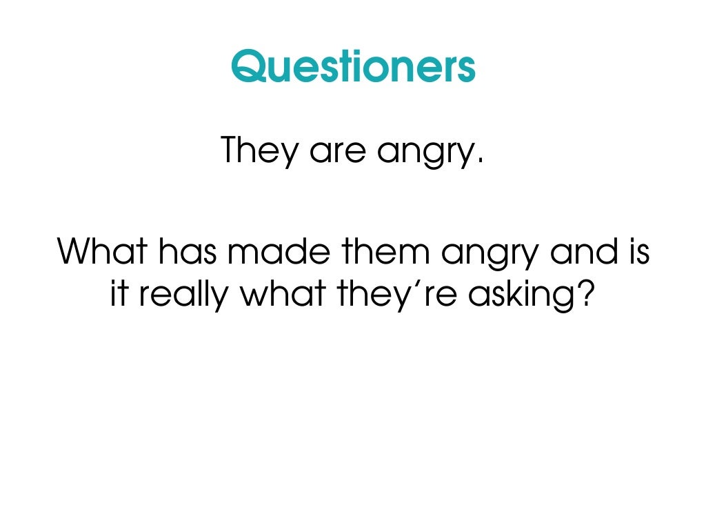 How to answer difficult questions