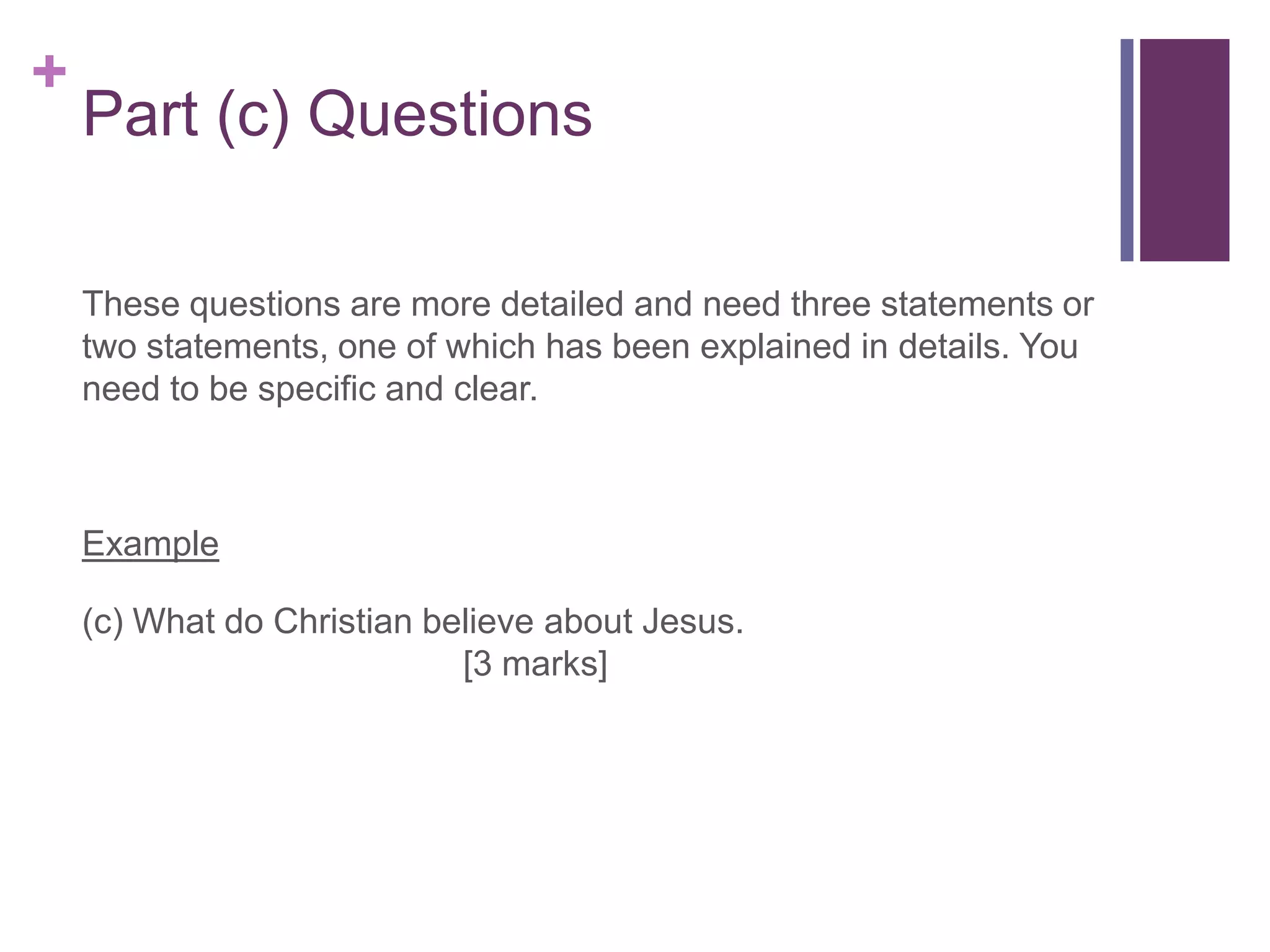 How to Answer GCSE RE Questions | PPTX