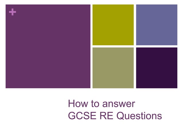 How to Answer GCSE RE Questions | PPTX