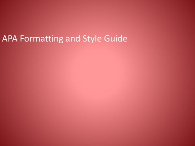 How to apa format | PPTX | Desktop Publishing | Computer Software and ...