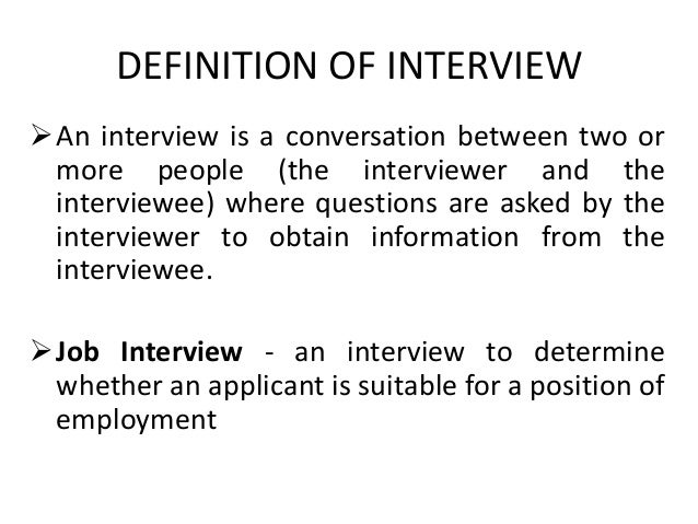 How to appear in an interview2
