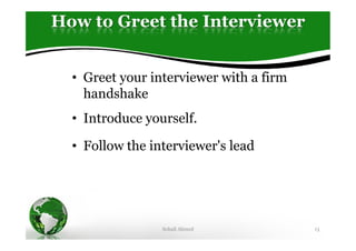 How to appear in an interview by sohail ahmed solangi | PPT