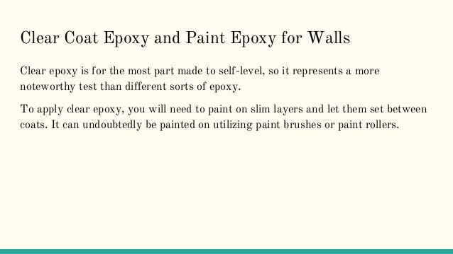 How to apply epoxy coating to a vertical surface