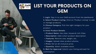 HOW TO APPLY FOR GEM REGISTRATION CERTIFICATE | PPT