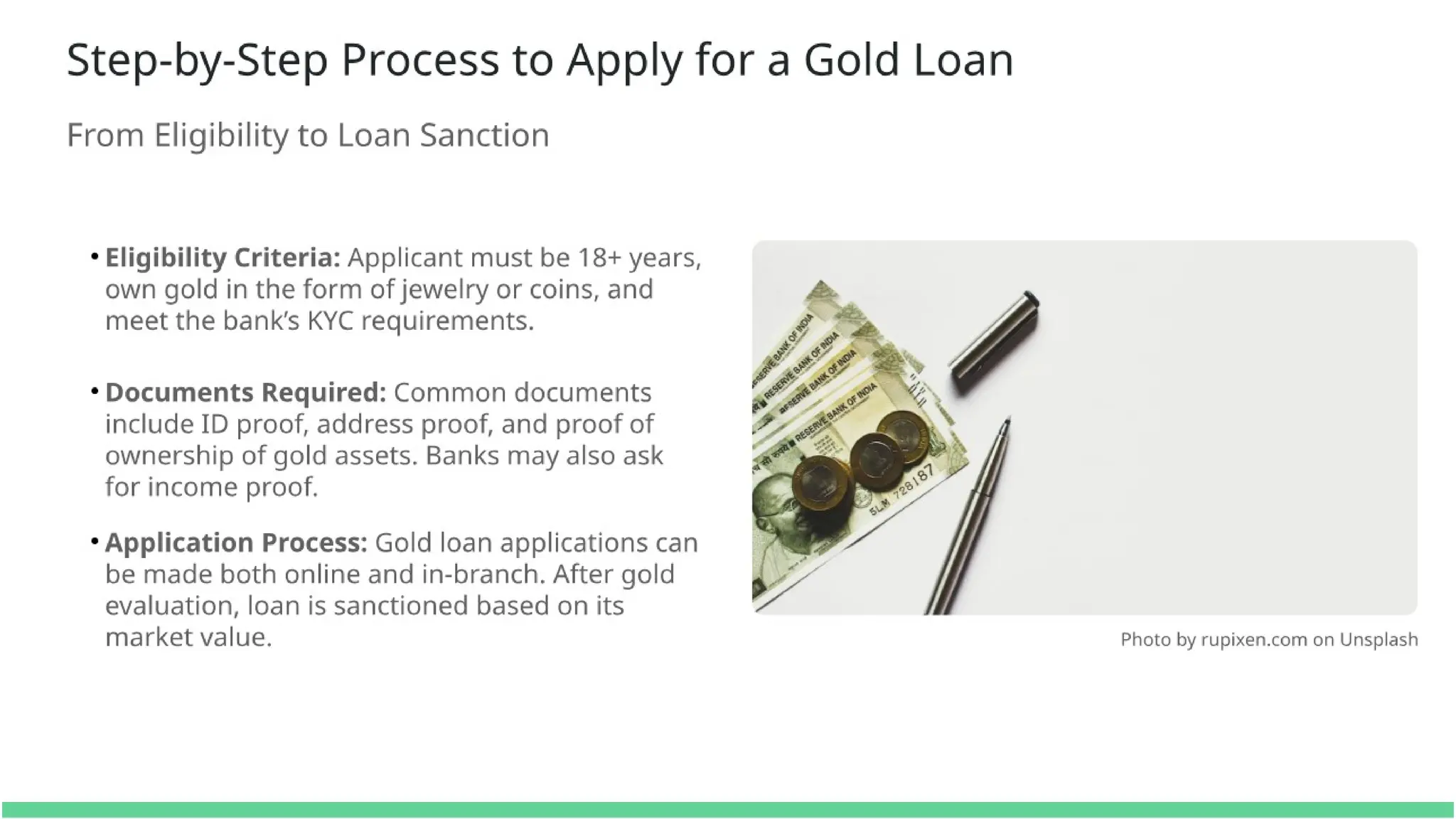 How To Apply For a Gold Loan in India NBFC | PPTX | Personal Loans ...