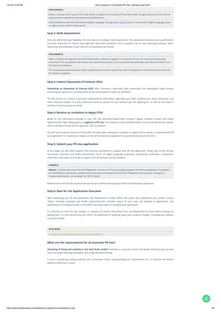 How to Apply for an Australia PR Visa | PDF | Australia and Oceania ...