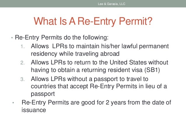 How to Apply for a Re-entry Permit