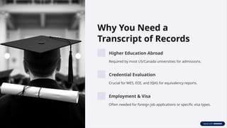 How to Apply for a Transcript of Records from Indian Universities | PPTX
