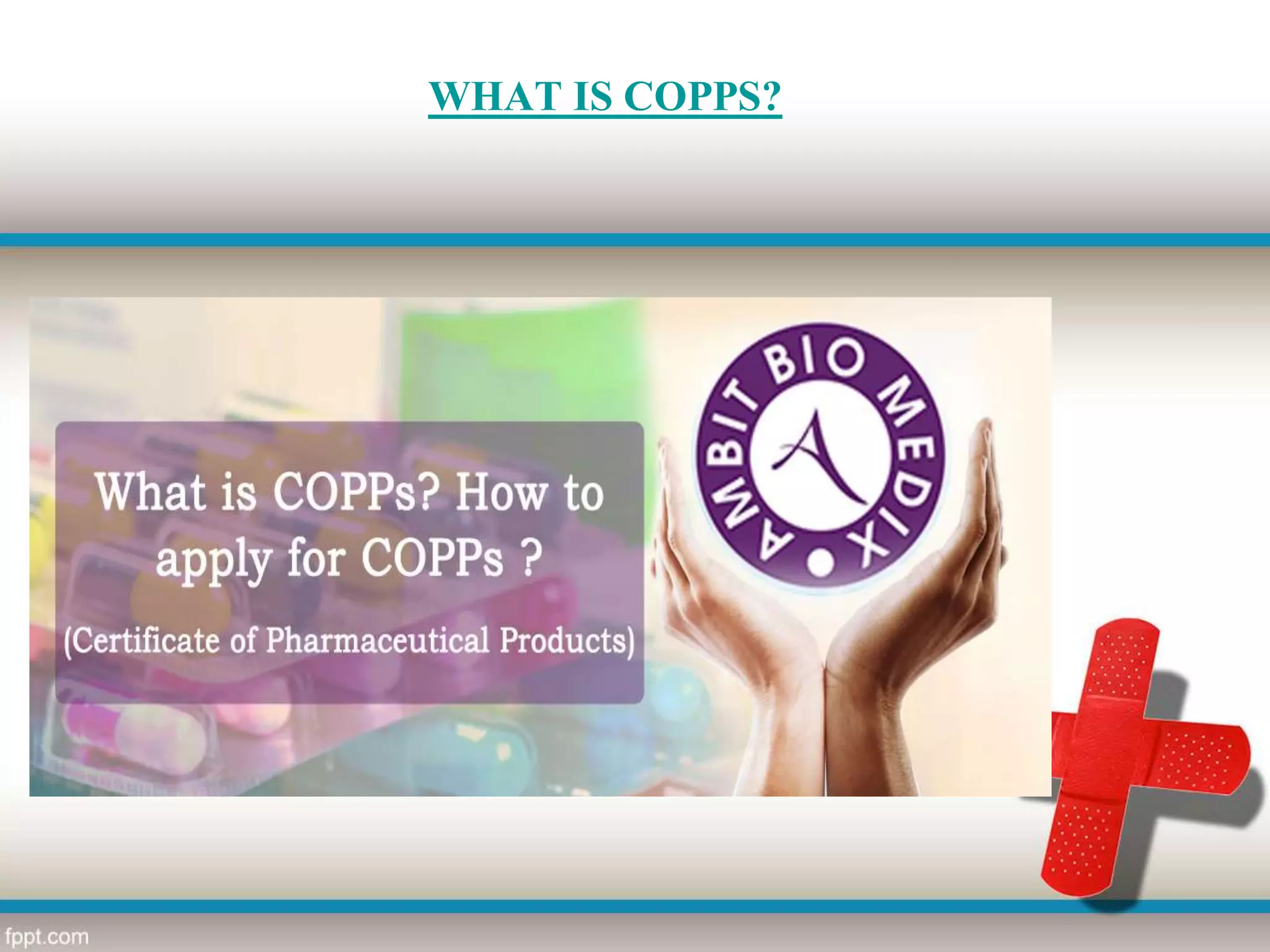 How to apply for COPPs (Certificate of Pharmaceutical Products)? | PDF