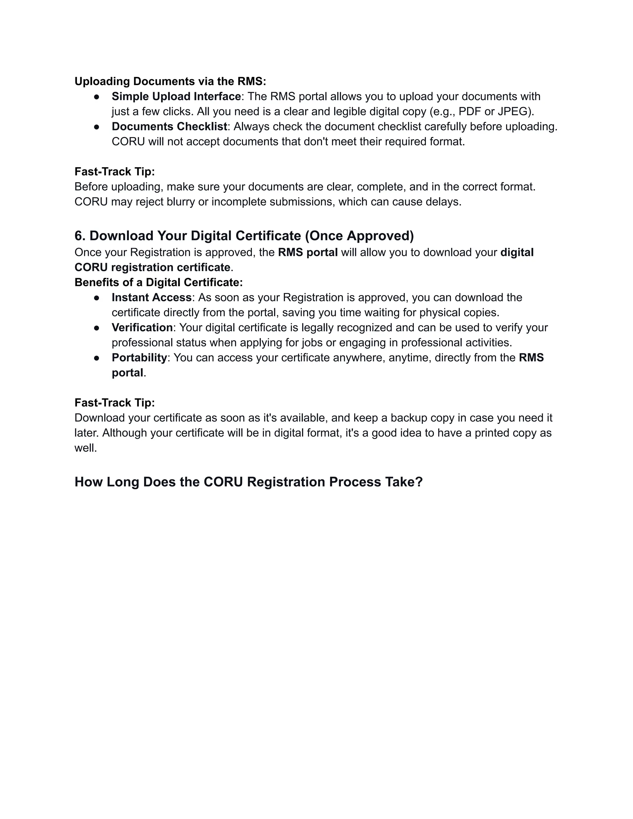 How to Apply for CORU Registration in Ireland | PDF
