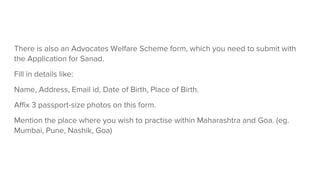 HOW TO APPLY FOR SANAD BY SHRADDHA PANDIT | PPTX