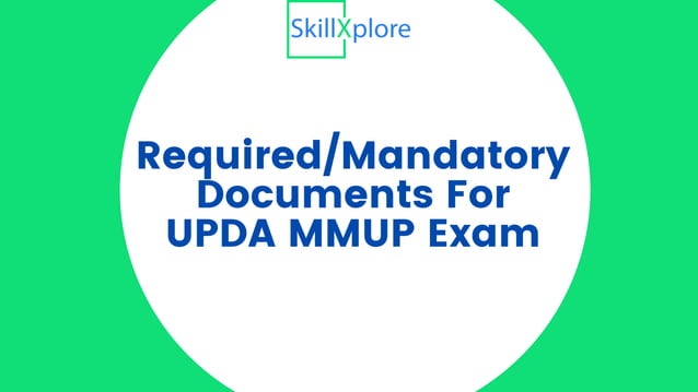 UPDA Exam Registration Procedure | UPDA Exam Required Documents ...