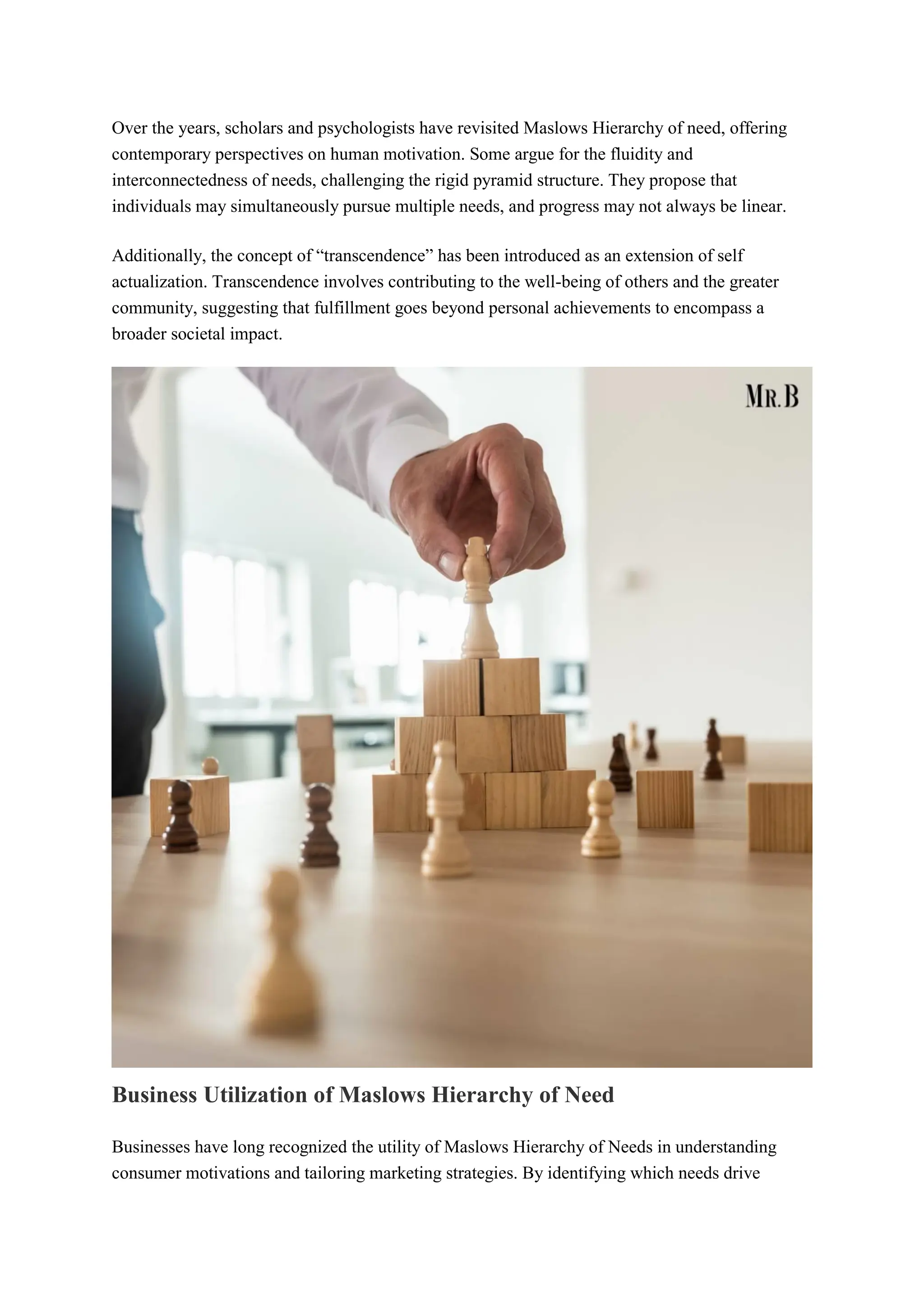 How to Apply Maslows Hierarchy of Need in Our Lives.pdf | Business ...