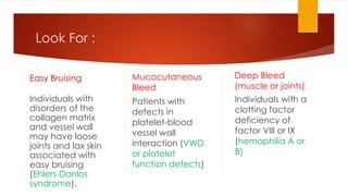 How to approach a child with bleeding disorder | PPTX