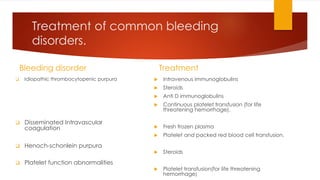 How to approach a child with bleeding disorder | PPTX