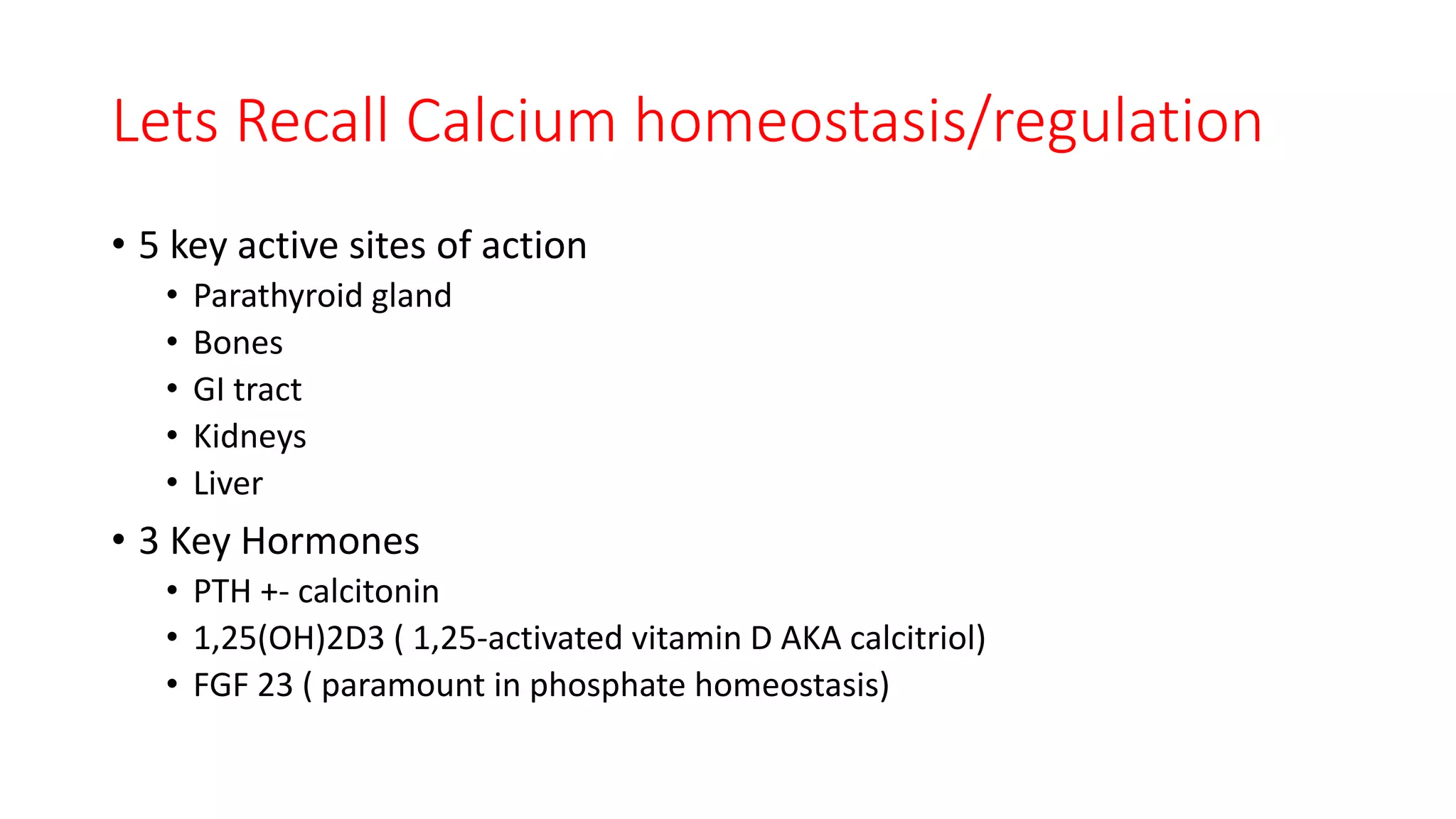 How to approach hypercalcaemia? | PPT